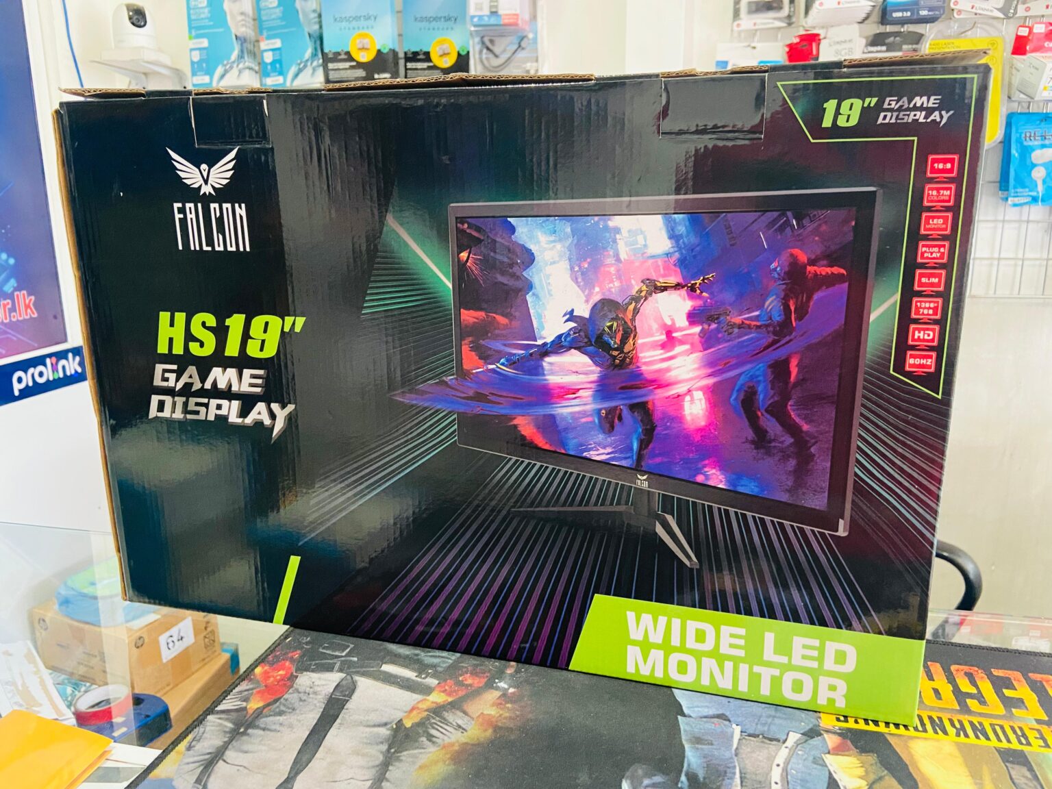 FALCON 19” LED BRAND NEW MONITOR + HDMI - in Pannipitiya, Colombo